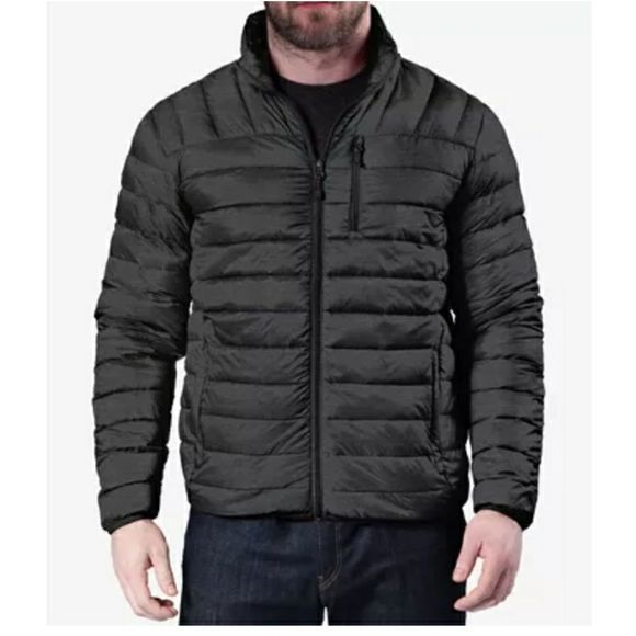 Hawke & Co | Jackets & Coats | Hawkeco Quilted Packable Nylon Jacket Drk Charcoal A33 | Poshmark